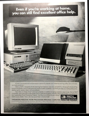 1991 Smith Corona Word Processor Computer PC vintage Print Ad ...