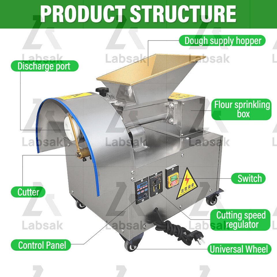 Automatic Dough Divider Cutter Biscuit Dispenser Electric Auto Dividing ...