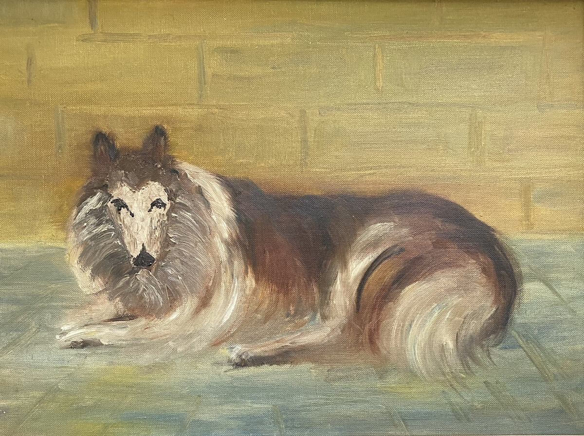 Elsie Mitchell Mid Century 1950’s Collie Dog Puppy Pet Animal Portrait ...