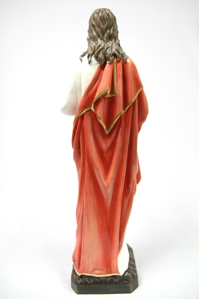 25" Sacred Heart of Jesus Christ Italian Catholic Statue Sculpture Made ...