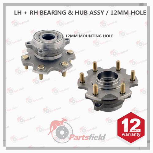 PAIR of Mitsubishi Pajero NM NP NS NT NW NX REAR Wheel Bearing Hub Assy ...