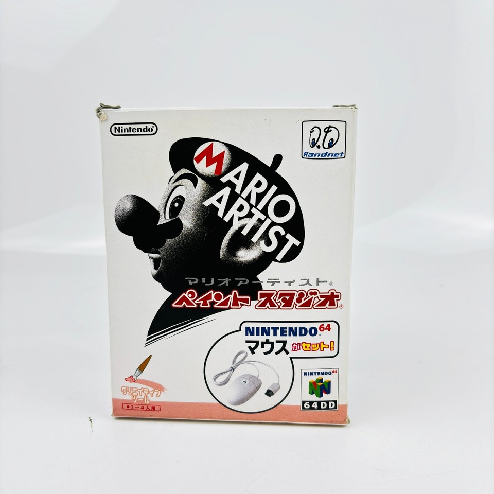 Nintendo Mario Artist Paint Studio Mouse Set 64DD N64 Disk Drive W/box ...