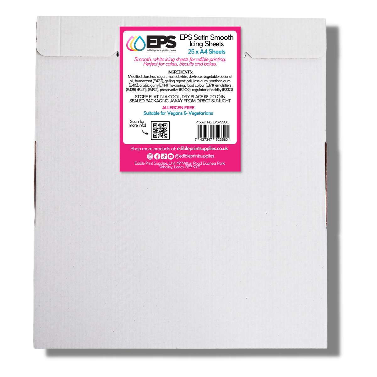 A4 Edible Sheets Black Silhouette A4 Edible Fondant Icing Sheets