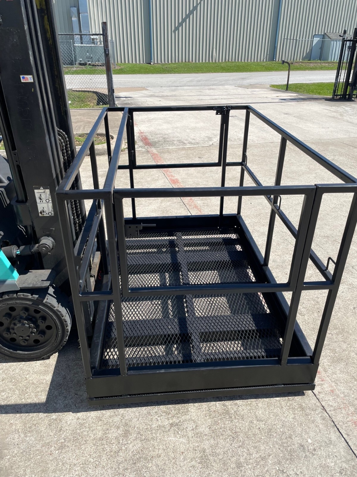 USA Attachments 4' x 6' Mesh Telehandler Work Platform, Man Safety ...