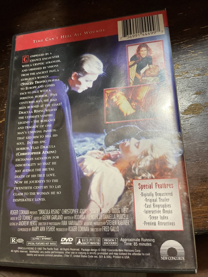 Dracula Rising DVD, Christopher Atkins,Stacey Travis,Doug Wert, Fred ...