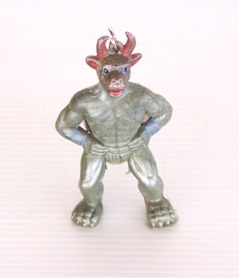 VINTAGE MINOTAUR FIGURINE PEN-TOP SOUVENIR PLASTIC KEY CHAIN KEYRING | eBay
