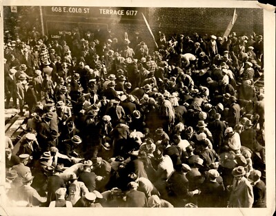 CGE13 1926 Original Underwood Photo PASADENA GRANDSTAND COLLAPSE RESCUE ...