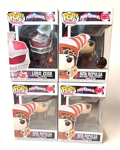 Funko Pop! Power Rangers Rita Repulsa 665 & Lord Zedd 666 - Lot of 4 | eBay