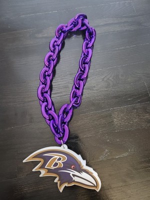 BALTIMORE RAVENS BIG CHAIN NECKLACE WITH FOAM LOGO NFL LICENSED | eBay