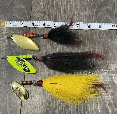Vintage Lot of 3 Mepps Giant Killer Musky Fishing Lure Buck Tail | eBay