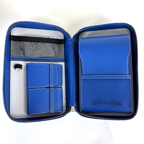 Drew Estate Nicaragua Blue/White Leather Cigar Case w/ Accessory ...