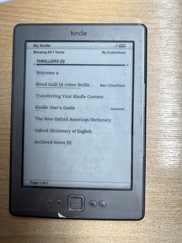 Amazon D01100 4th Generation Kindle 2GB Wi-Fi 6 inch eBook Reader ...