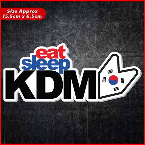 KDM LIFE Car Sticker Korea Hyundai Kia Car Window Laptop Mancave ...