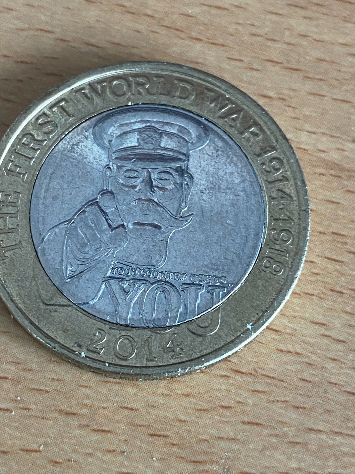 2014 £2 Coin WW1 Lord Kitchener Centenary "Your country needs you ...
