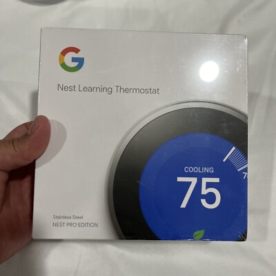 Nest 3rd Generation Programmable Thermostat T3008US-Stainless Steel ...