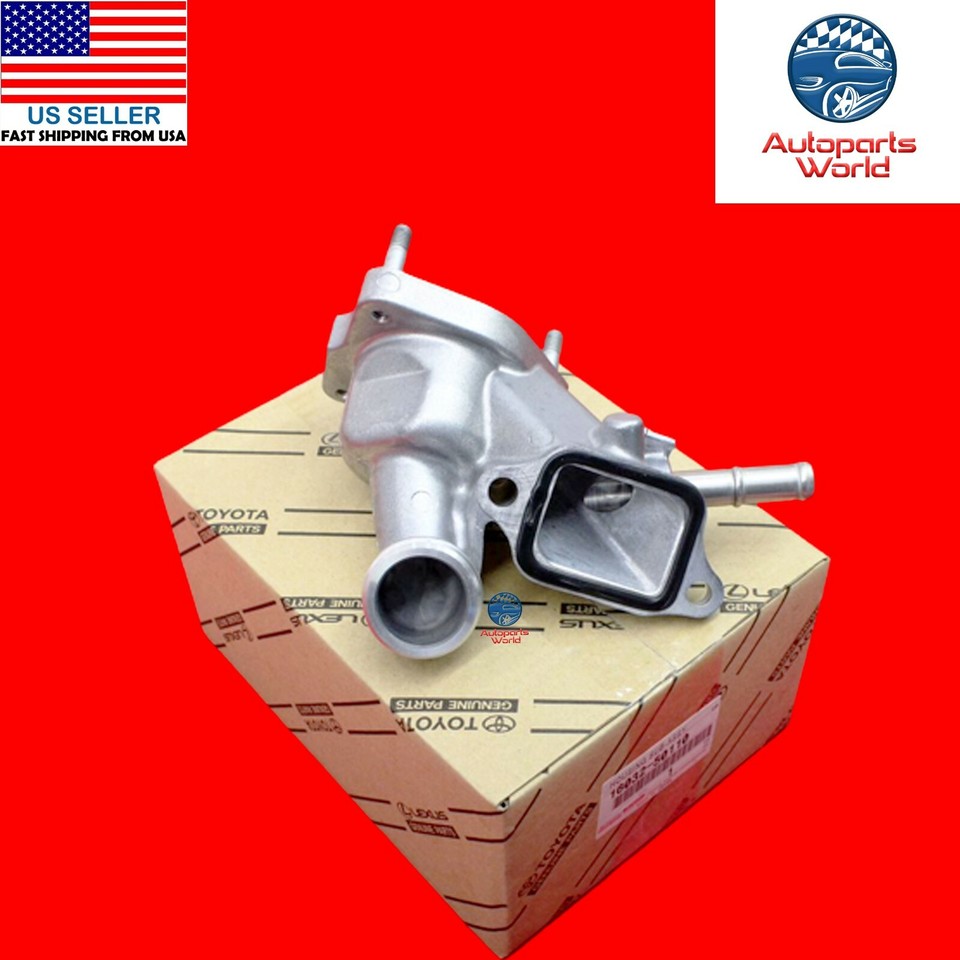 GENUINE TOYOTA 4RUNNER TUNDRA GX470 SC430 INLET THERMOSTAT HOUSING ...