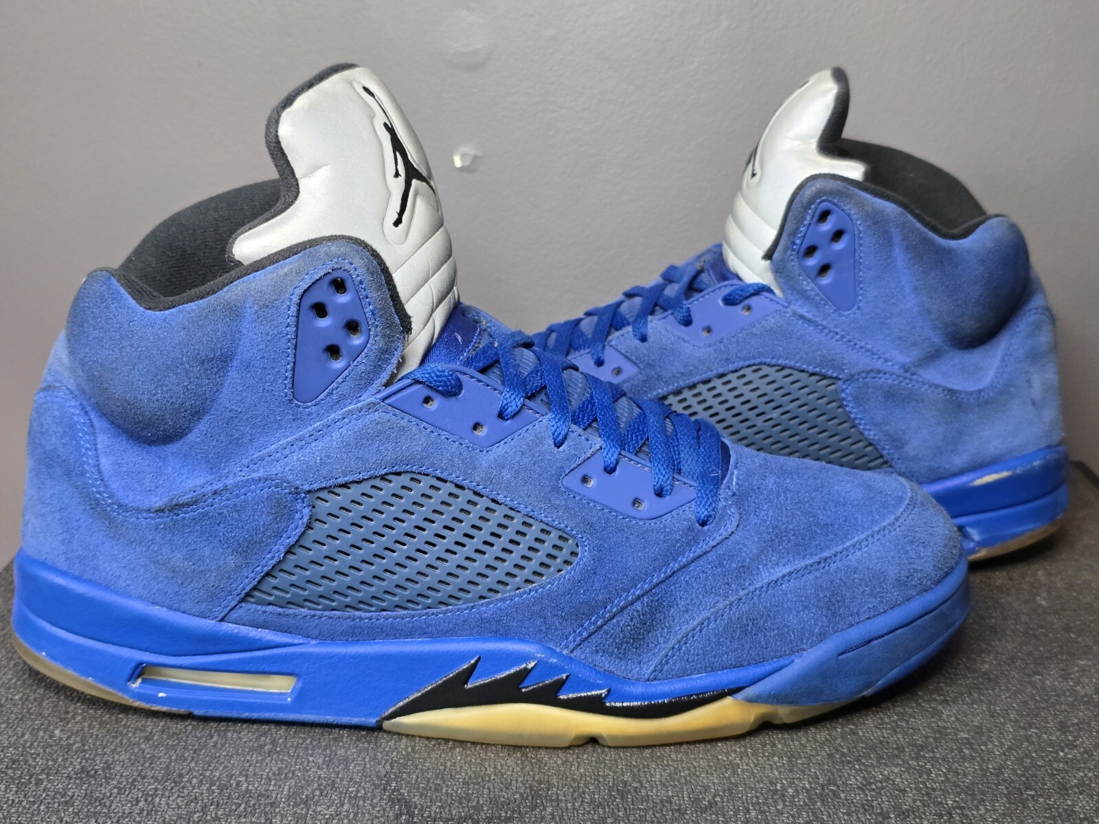 Jordan 5 Retro Blue Suede 2017 Men's Size 16 136027-401 | eBay