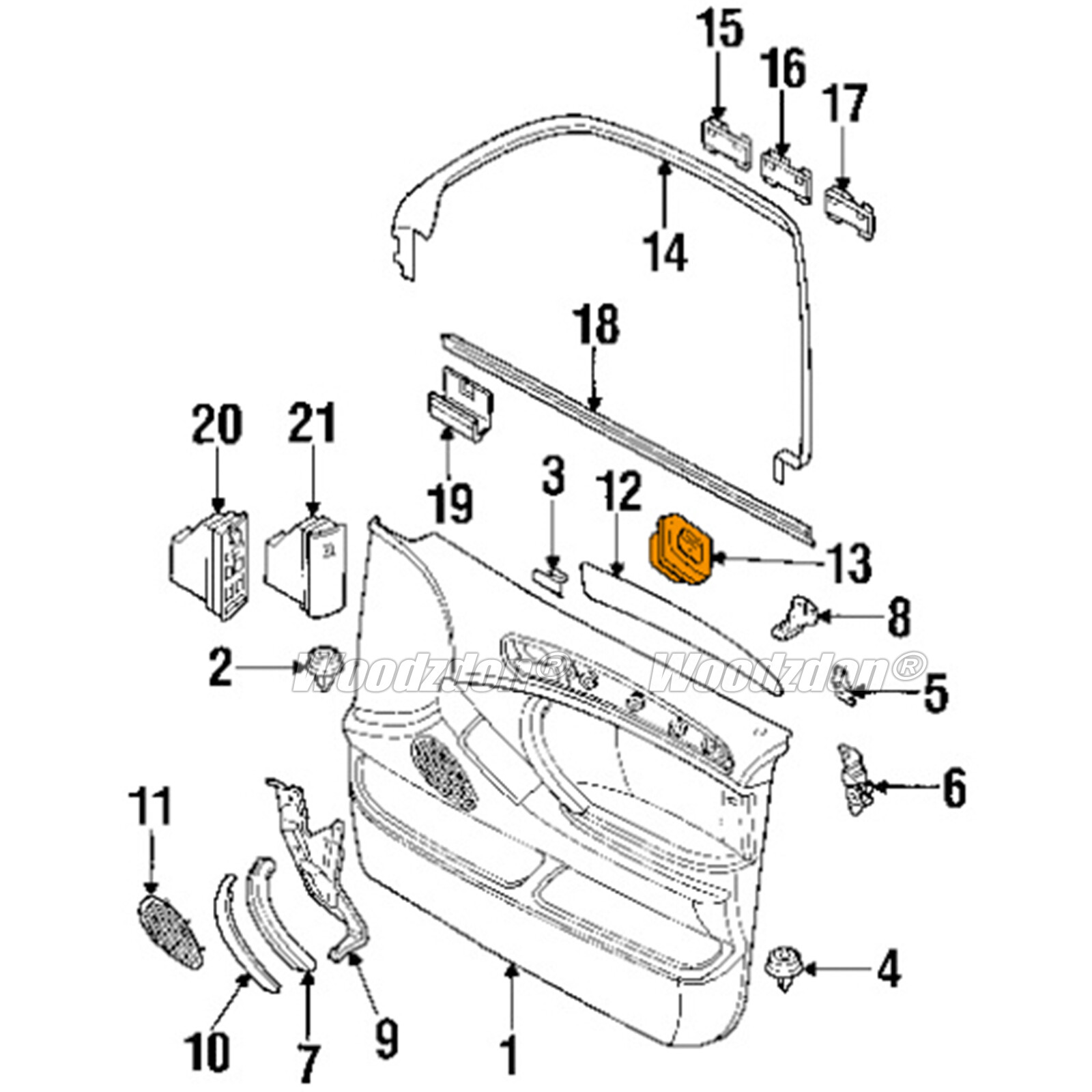 20 For BMW E46 E90 E91 X5 Interior Trim Moulding Clip Door Retainer ...