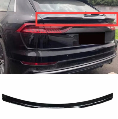 For Audi Q8 SQ8 RSQ8 2018+Glossy Black ABS Rear Tail Trunk Spoiler Wing ...