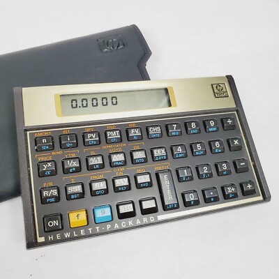 Vintage Clean HP 12C Financial Calculator w/ 120 Built-in Functions ...