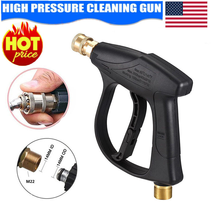Us | Short Wand High Pressure Washer Gun 3000 Psi For Pressure Power ...