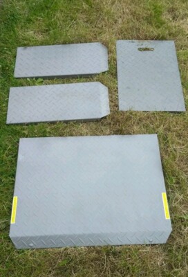 Heavy Duty Chequer Plate Bike Lift Ramp Non Slip Garden Access | eBay UK
