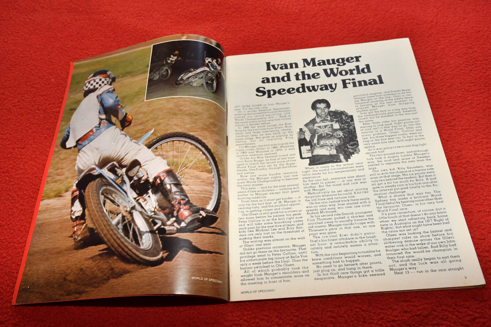Rare 1977 Peter White's World of Speedway Solos & Sidecars Bikes Only ...