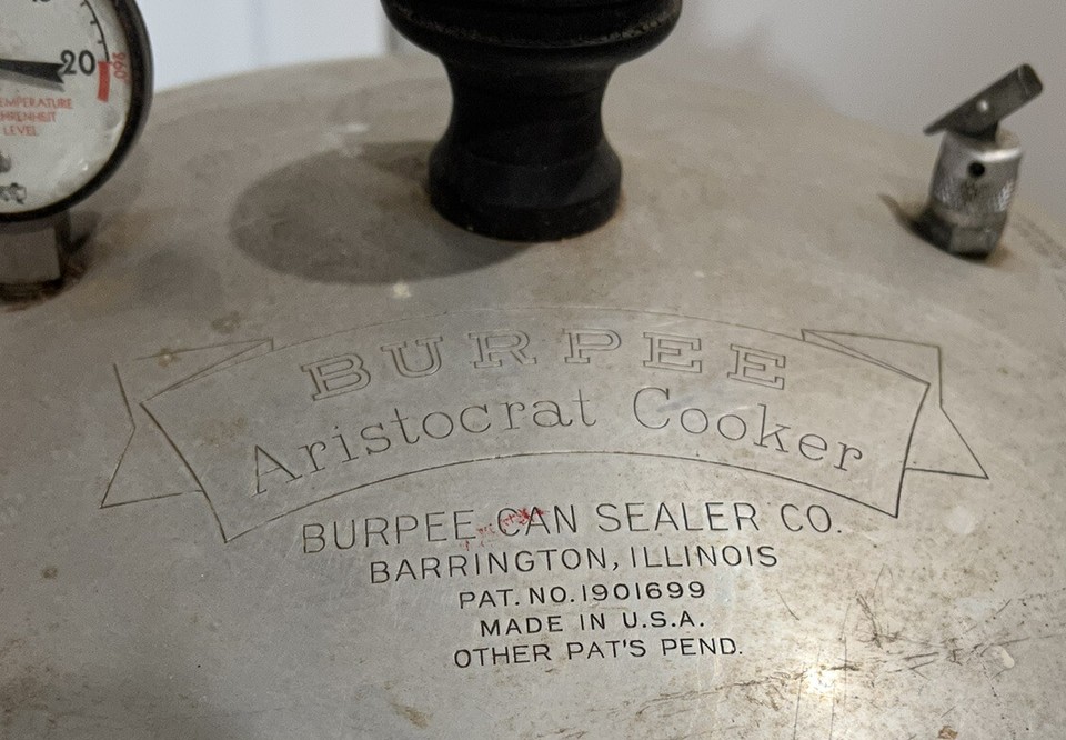Vintage BURPEE ARISTOCRAT COOKER/ CANNER & Basket Patent 1901699 | eBay