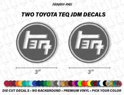 JDM TEQ CIRCLE decals For Tundra Land Cruiser RAV4 Sequoia FJ Tacoma ...