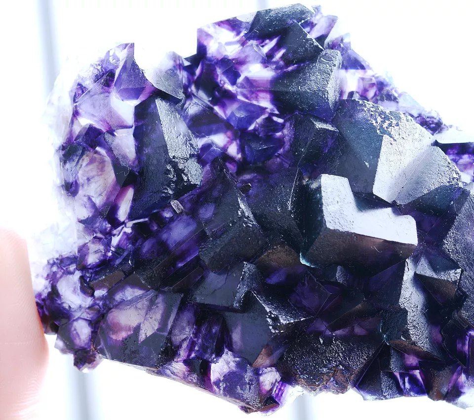 119g Natural Devil's Eye Purple FLUORITE Mineral Specimen/Inner Mongolia China | eBay