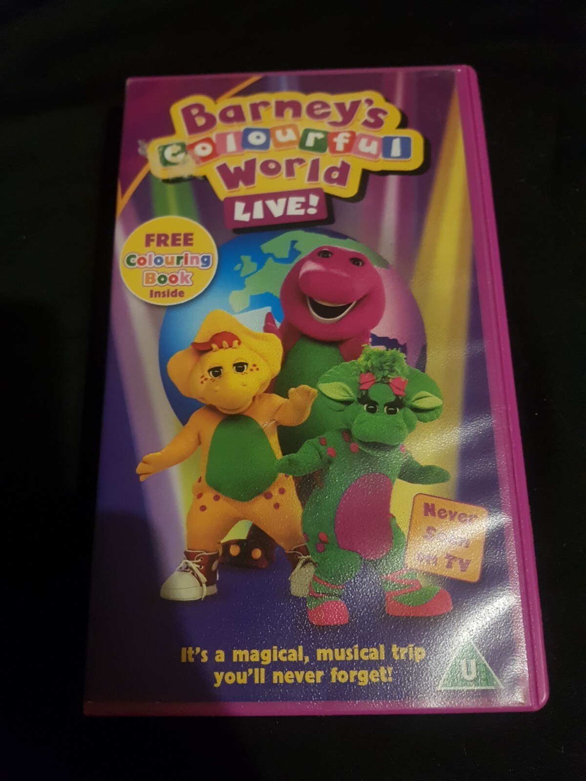 Barney - Colourful World - Live (VHS, 2004) - ULTRA RARE Only UK Copy ...