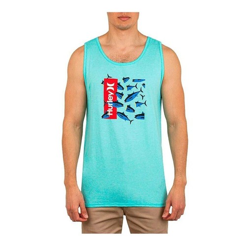 Hurley Men's Tank Top One and Only Ahi Box Sleeveless Tee T-Shirt in XX ...