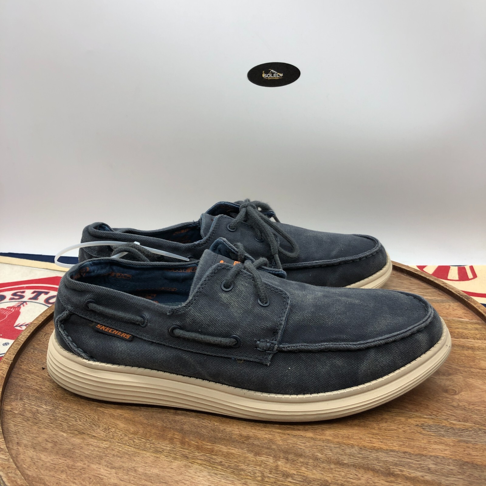 Skechers Mens Status Melec Boat Shoes Casual Sneakers… - Gem