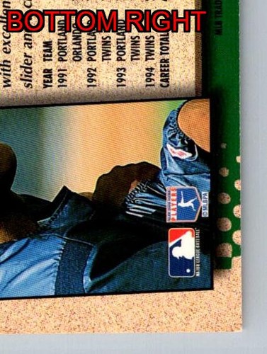 Pat Mahomes Pitcher Minnesota Twins Score 1995 Card 500 Sports ...