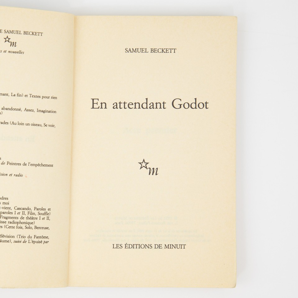 Samuel BECKETT En attendant Godot Ex. annoté par Robert HIRSH | eBay