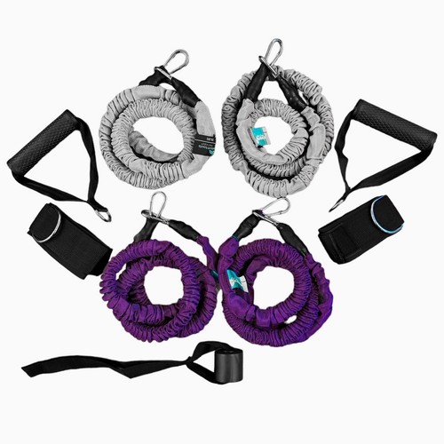 Set of 4 Nylon Covered Professional Quality Resistance Bands. Paired ...
