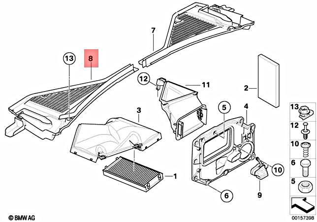 Genuine BMW E70 E71 Cabin Air Filter Microfilter Housing Left OEM ...