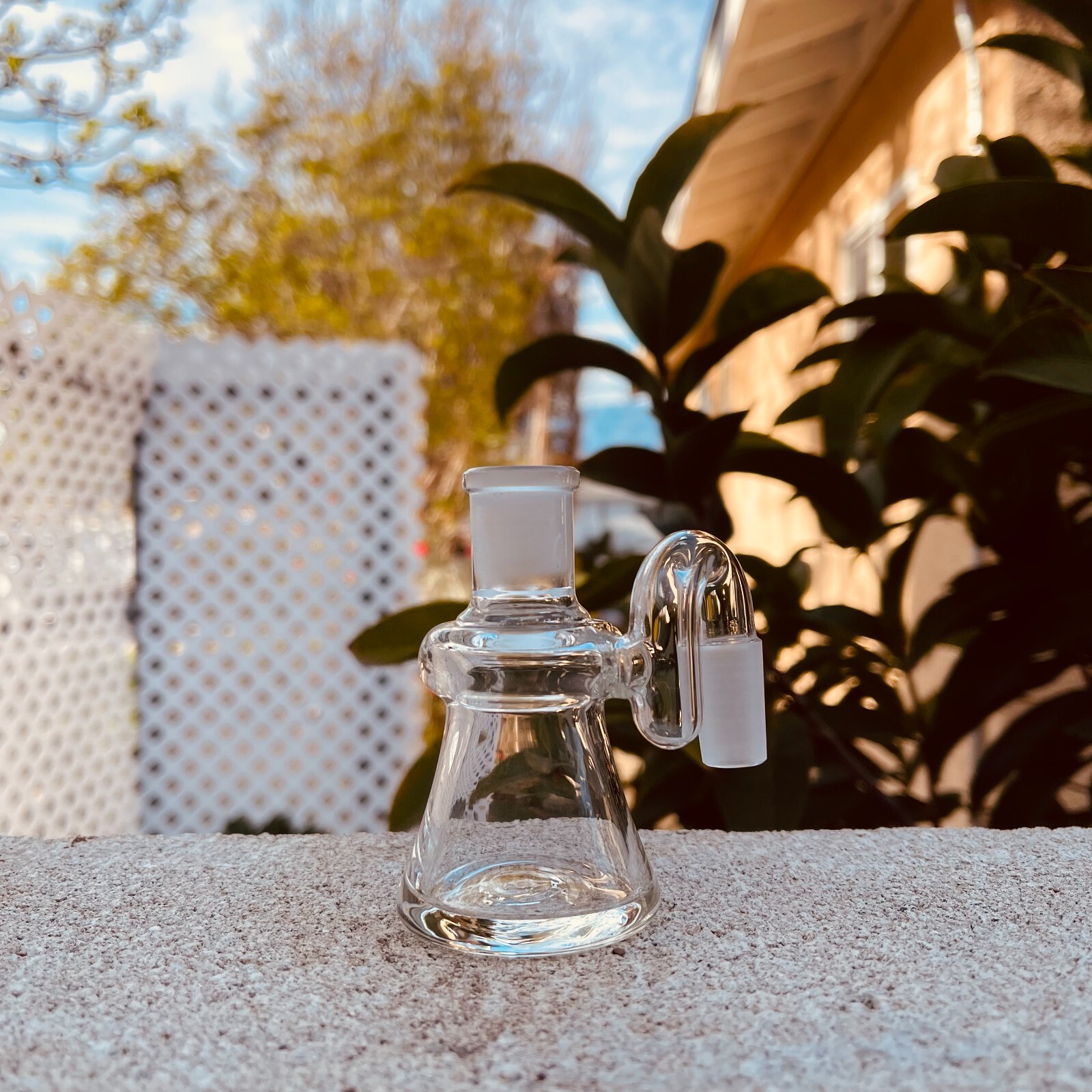 3''High Premium 14mm 90° Mini Dry Ash Catcher Water Pipe Bong Bubbler ...