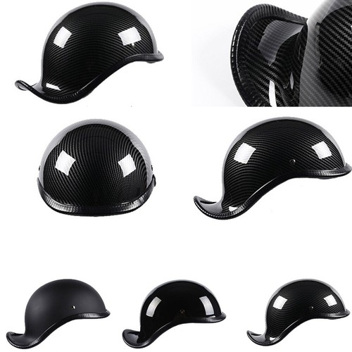 Vintage Novelty Motorcycle Half Helmet Skull Cap Chopper Scooter Biker ...