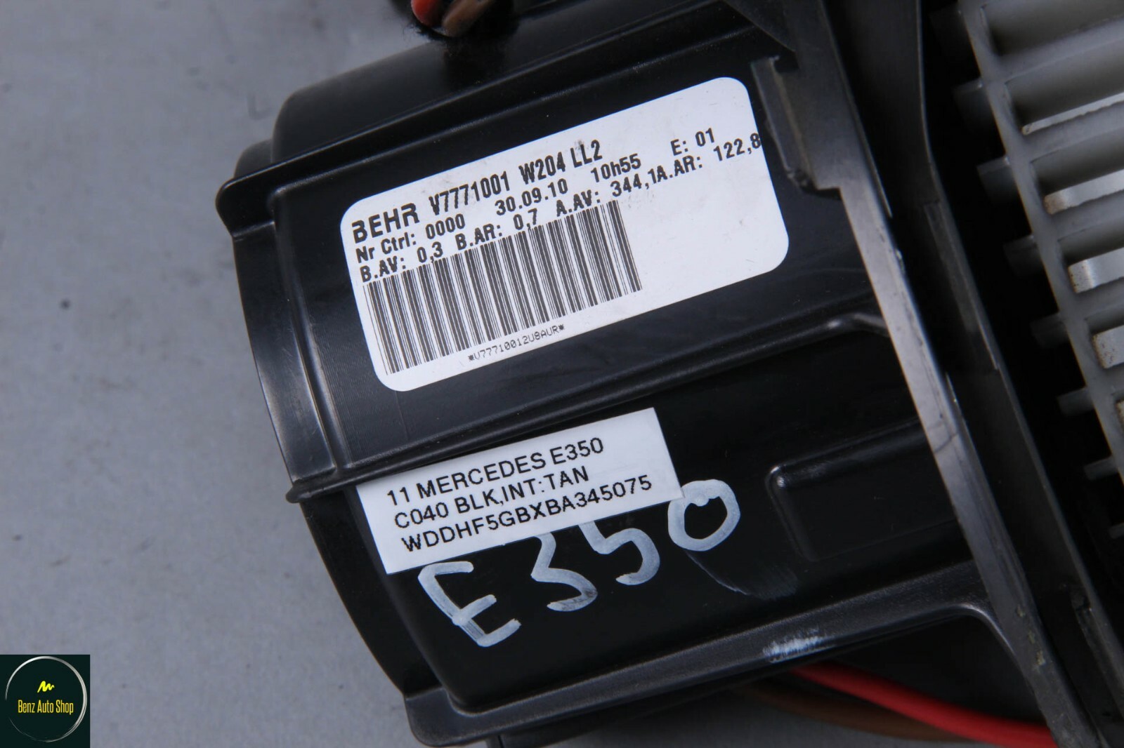 10-16 Mercedes W212 E350 GLK350 AC A/C Heater Blower Motor Fan ...