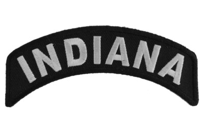 BRAND NEW INDIANA STATE ROCKER BIKER IRON ON PATCH | eBay