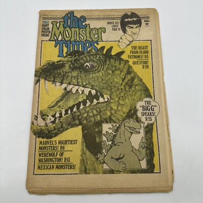The Monster Times Magazine Newspaper Vol. #1 Issue #32 APR 1974 The ...