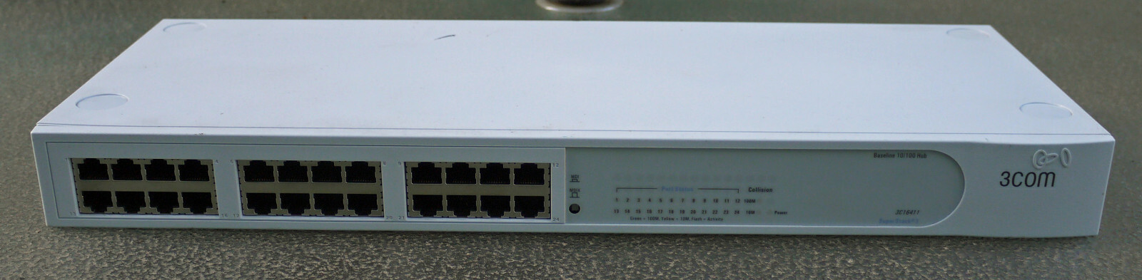 3Com 3C16411 SuperStack 3 Baseline 10/100 Hub Dual Speed Hub 24-Port ...