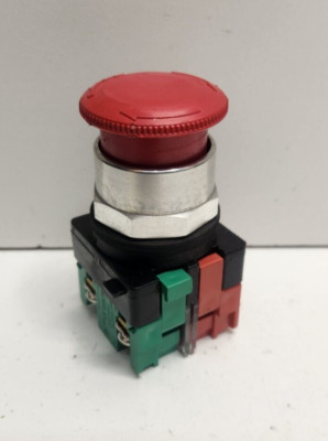 NEW NO BOX! C3 CONTROLS RED MUSHROOM TWIST TO RELEASE BUTTON PBO-PPMCRD ...