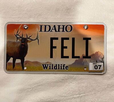 LICENSE PLATES IDAHO VANITY FELT WILDLIFE | eBay