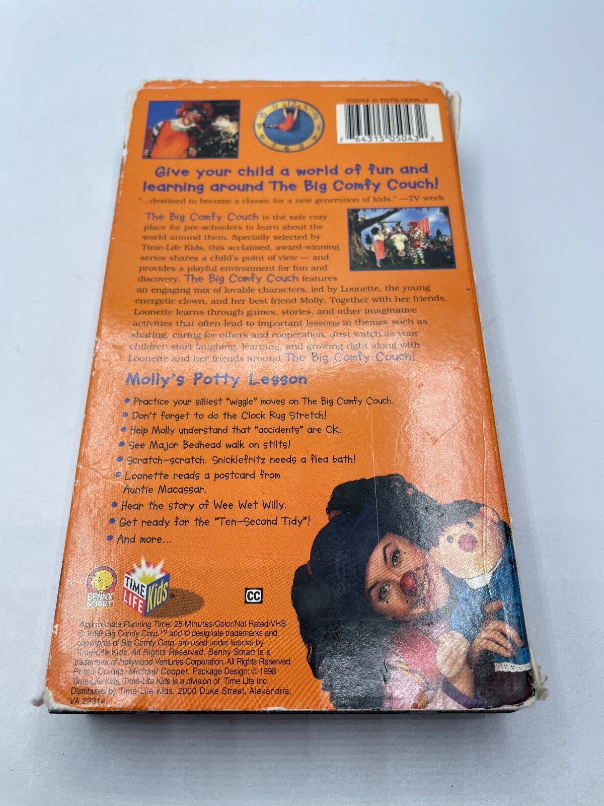 The Big Comfy Couch Molly's Potty Lesson VHS 1998 Time Life Kids for ...