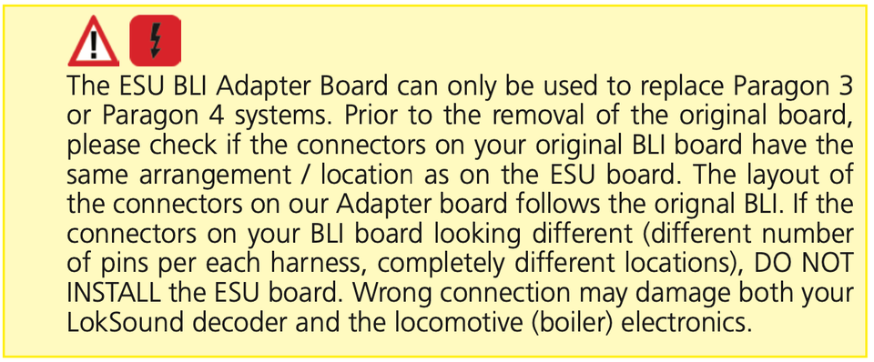 ESU 53952 Adapter board for Broadway Ltd Steam - Paragon 3-4 | 21MTC ...