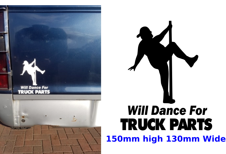 Car stickers Van Bumper Window Vinyl land rover 4x4 FUNNY DANCE x2 ...
