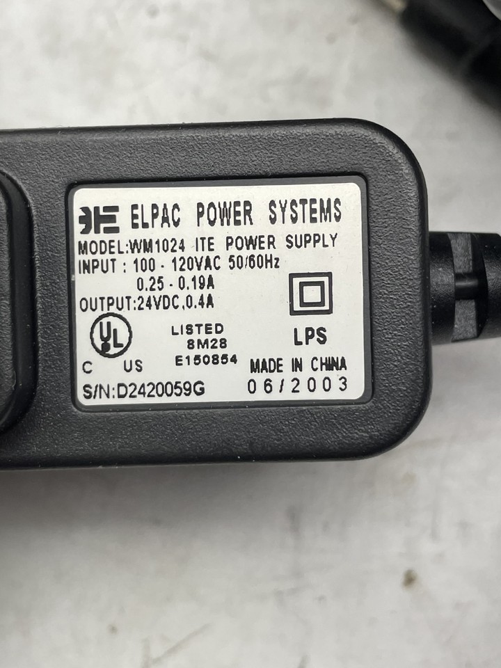 ELPAC WM1024 POWER CORD NSNP | eBay