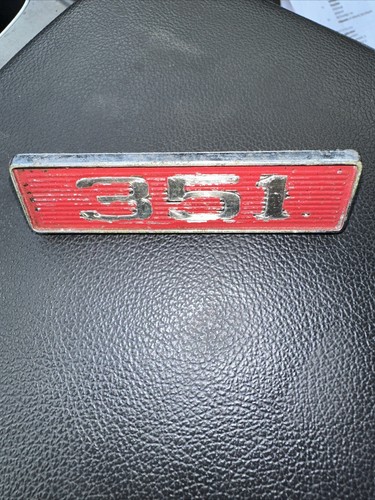 Ford Racing 351 cleveland Emblem “ Original “ | eBay